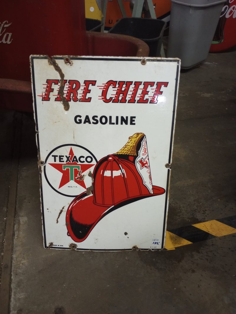 Texaco Fire Chief Sign – TEXAS TRUCKS & CLASSICS